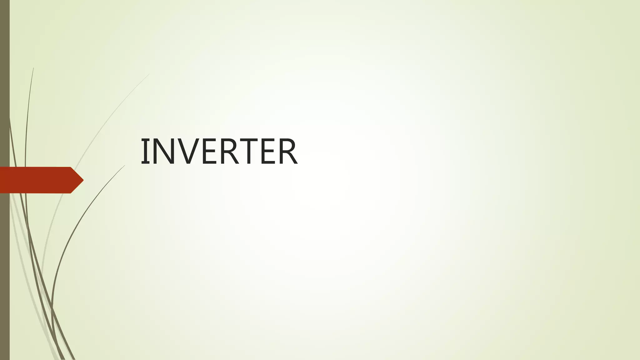 Inverter motors | PPTX