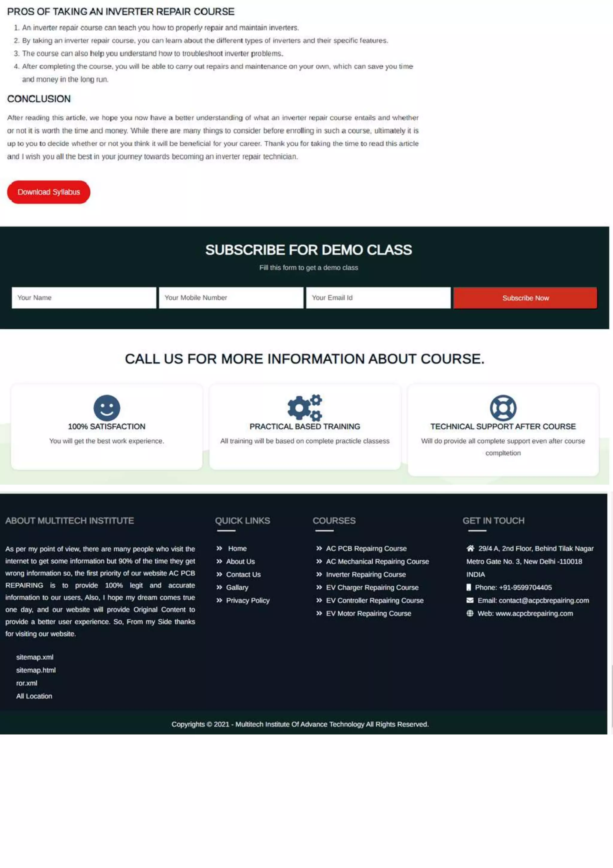 INVERTER REPAIRING COURSE IN TILAK NAGAR DELHI.pptx