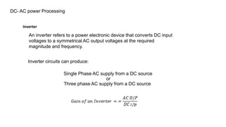 Inverters (DC-AC) | PPTX
