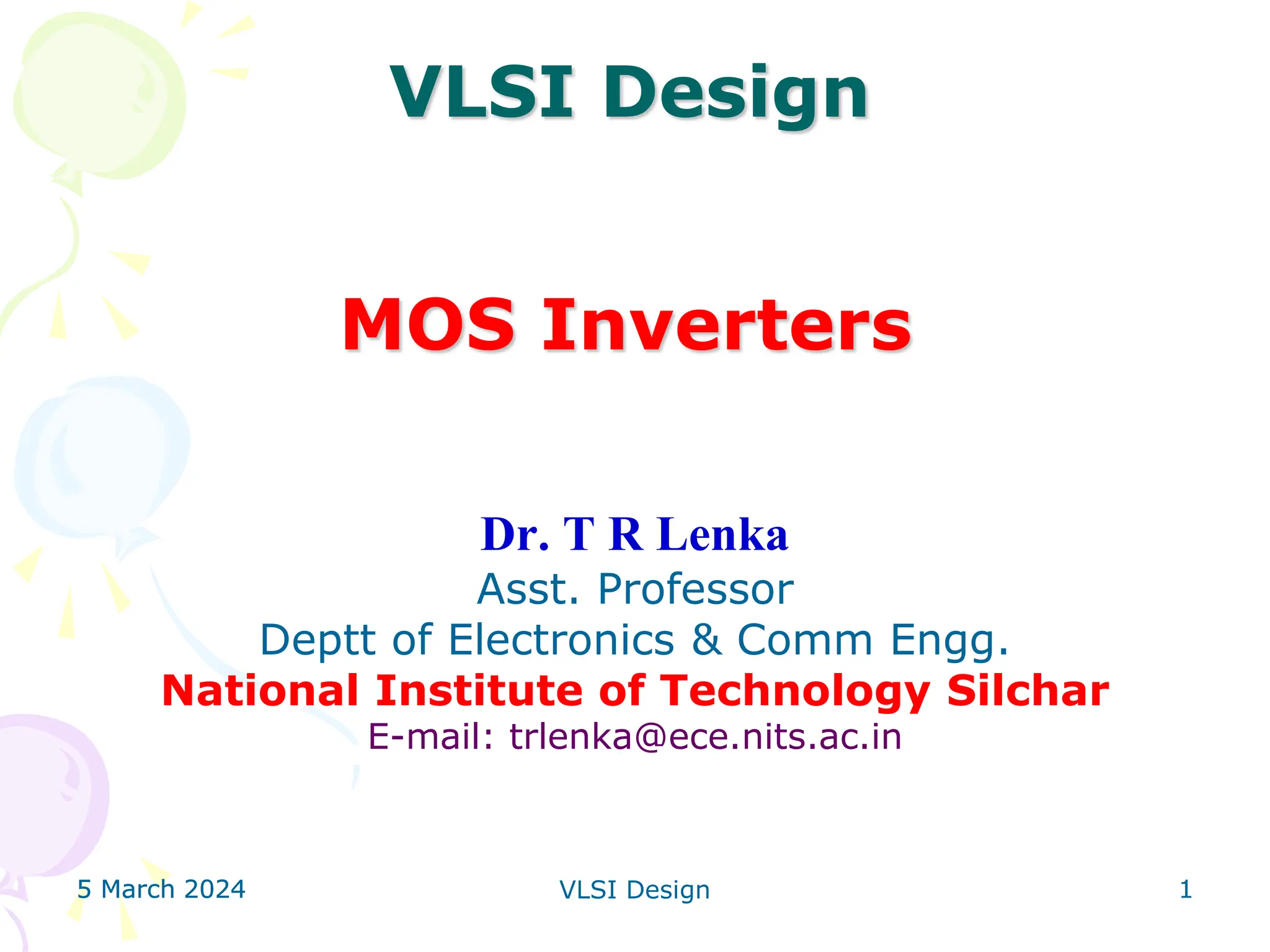 Inverters_VLSI_Design powerpoint presentation | PPT | Computer Networking | Computing