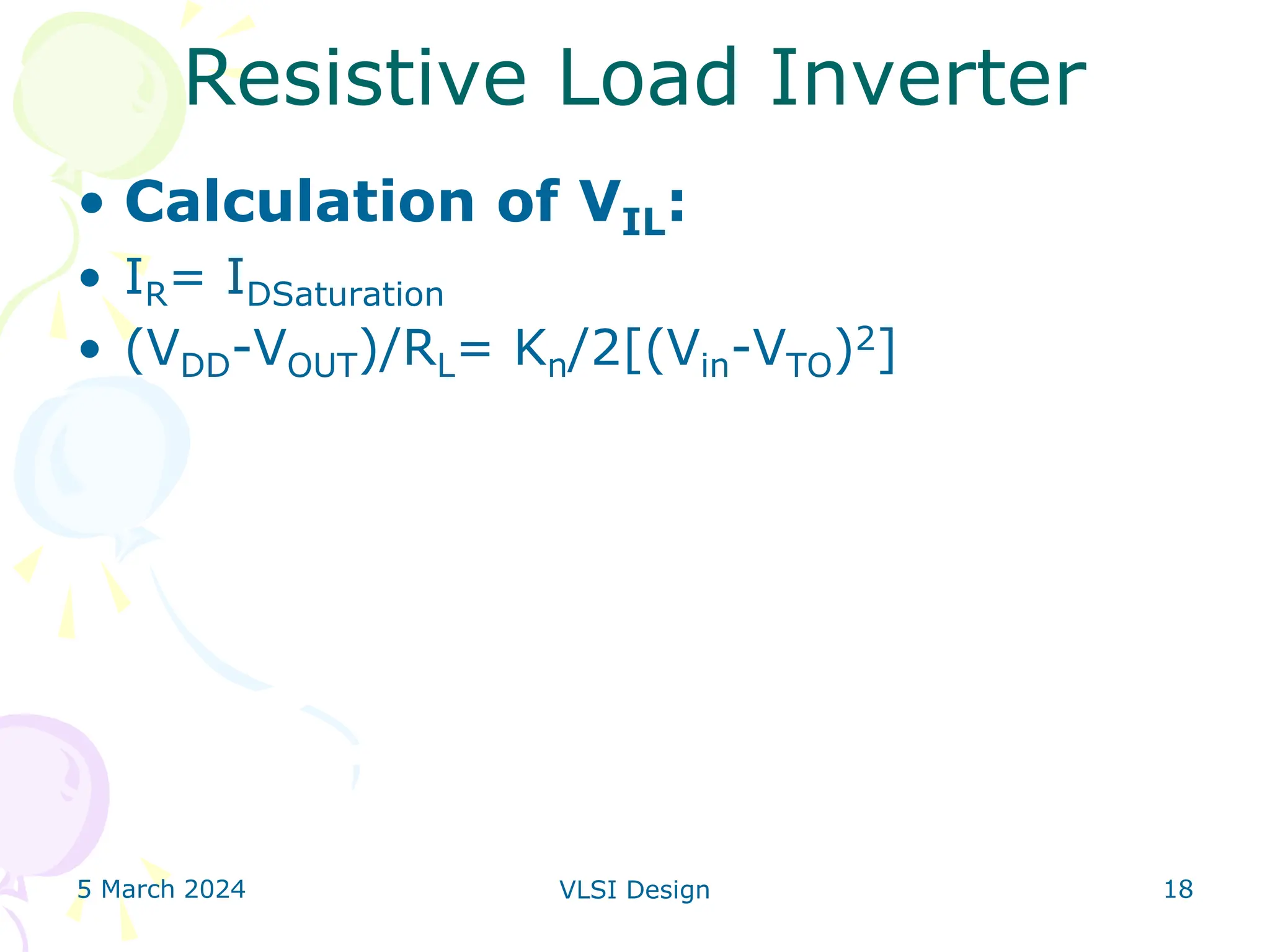 Inverters_VLSI_Design powerpoint presentation | PPT