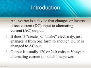 Inverter TESTING.pptx ENGINEER REPORT ELECTRICAL | PPTX | Home ...