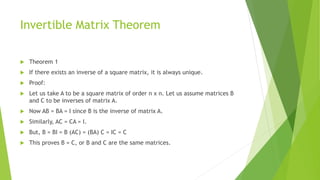 Invertible Matrix and Factorization.pptx