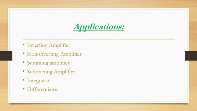 Inverting amplifier | PPTX