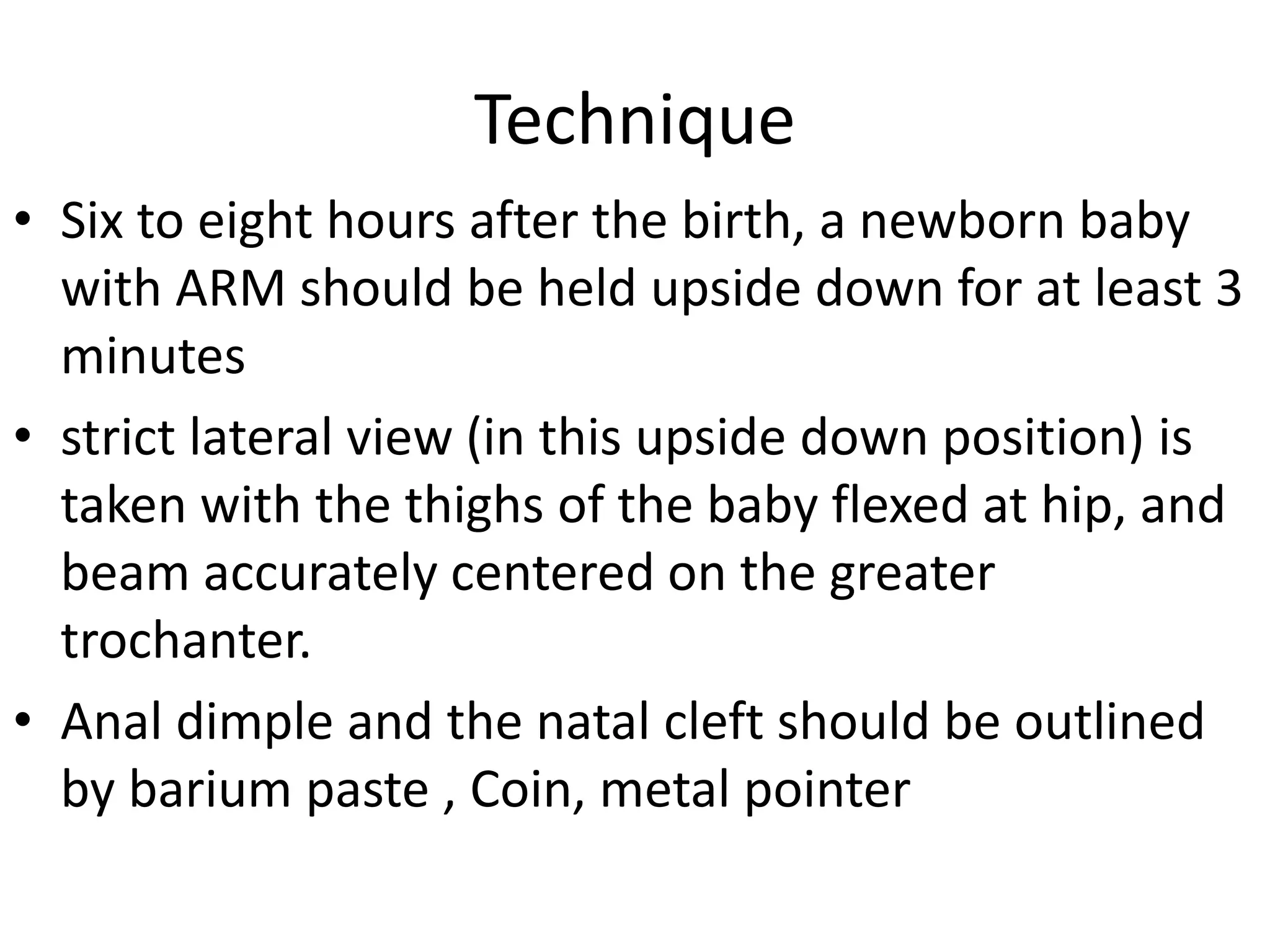Invertogram ANORECTAL MALFORMATION ( ARM ) PRANAYA | PPTX