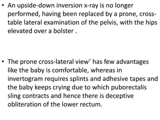 Invertogram ANORECTAL MALFORMATION ( ARM ) PRANAYA | PPTX