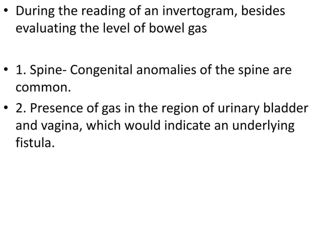 Invertogram ANORECTAL MALFORMATION ( ARM ) PRANAYA | PPTX | Pregnancy ...