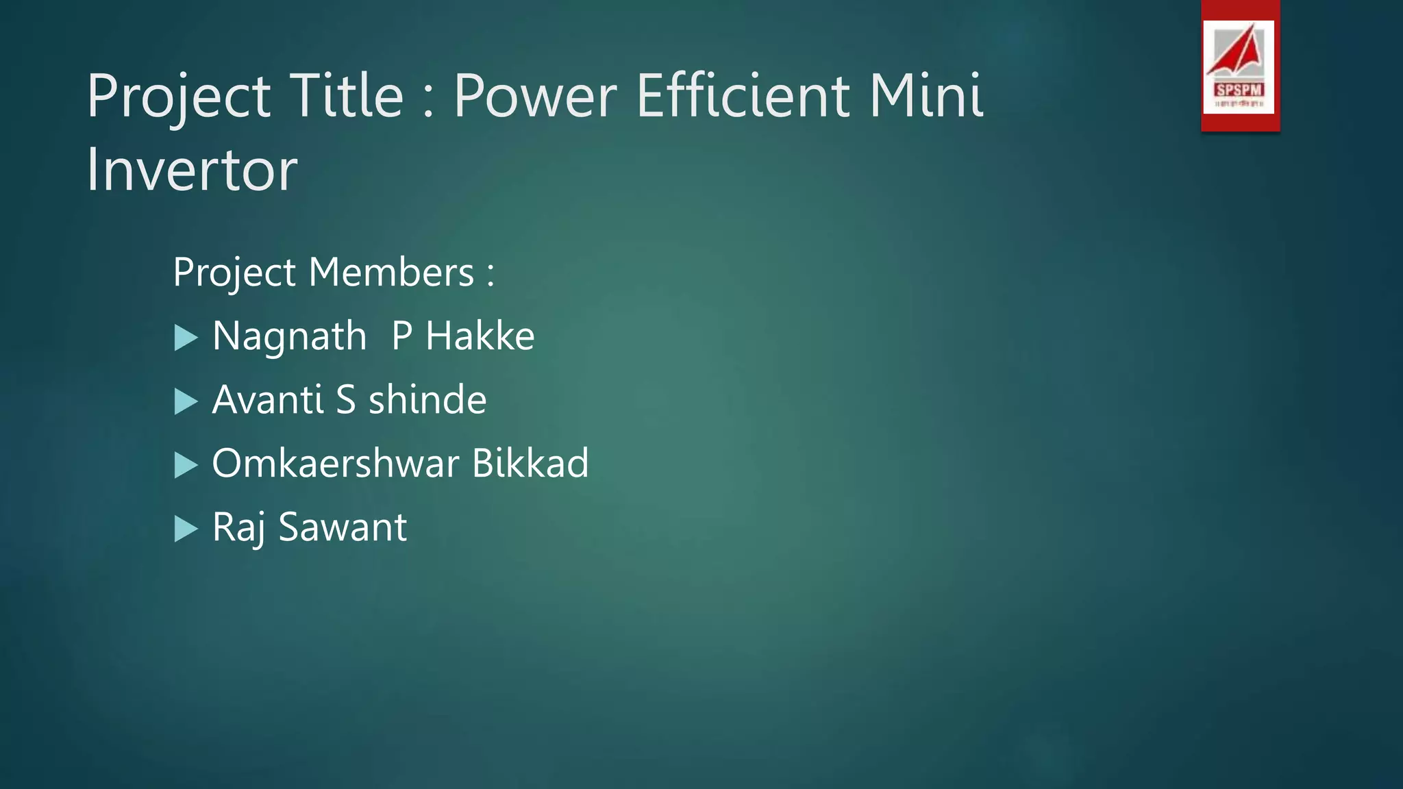 Invertor Project PPt.pptx