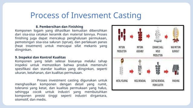 contoh ppt Invesment Casting pada Industri | PPTX