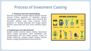 contoh ppt Invesment Casting pada Industri | PPTX