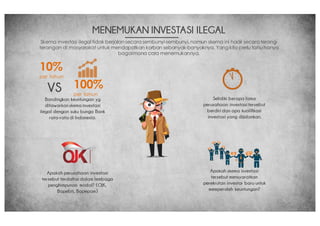 Mengenali dan Menindak Investasi ilegal | PDF