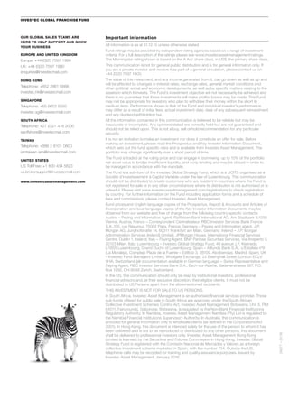 Investec Global Franchise Fund spotlight | PDF
