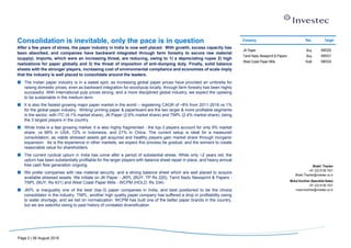 INVESTEC - PAPER INDUSTRY REPORT | PDF