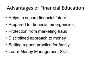 Financial planning & Investor awareness | PPT