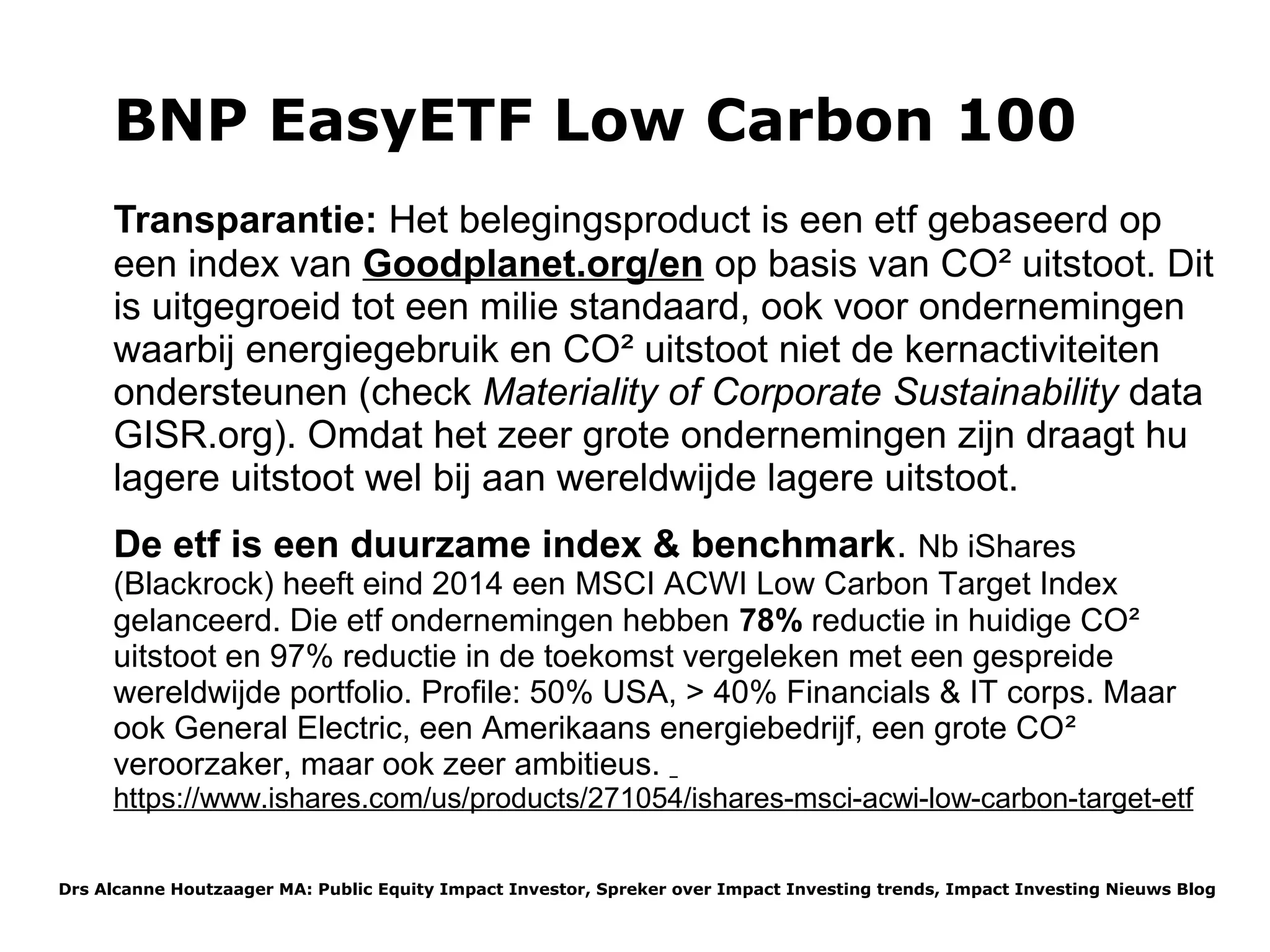 Investeren met de Impact Bijsluiter | PDF