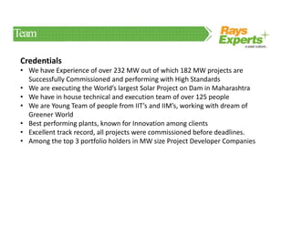 Rays Power Experts - An Overview | PPT