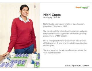 Rays Power Experts - An Overview | PPT