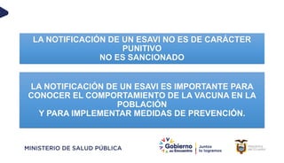 Investigación de ESAVI Grave en vacunas, conocer causas | PPT