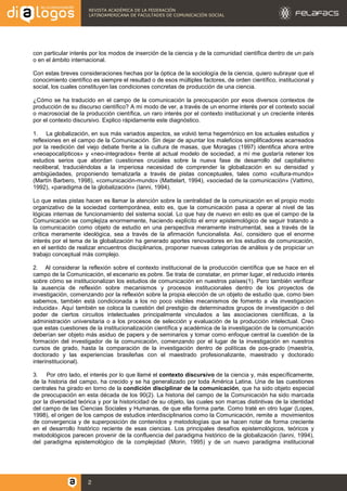 Investigación de la comunicación maria vassallo | PDF