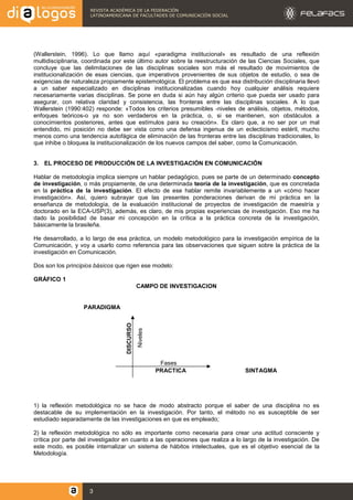 Investigación de la comunicación maria vassallo | PDF