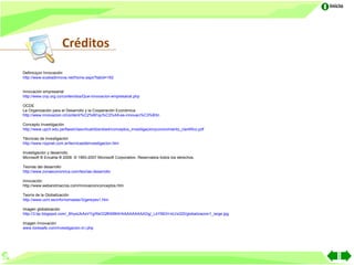 Investigación, innovación y desarrollo | PPT