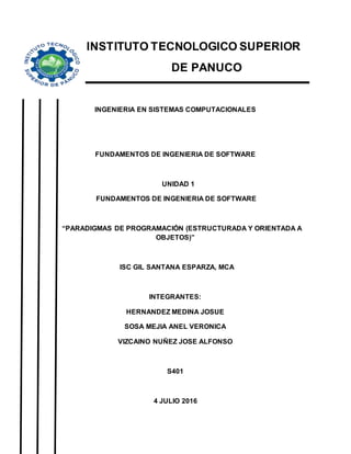 Paradigmas de programacion | DOCX | Programming Languages | Computing