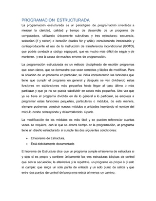 Paradigmas de programacion | DOCX | Programming Languages | Computing