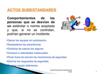 Investigacion de accidentes (tasc) | PPT