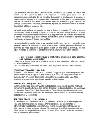 Investigando nuestra historia prehispanica. Visita Arqueologica a la ...