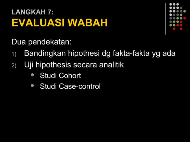 Investigasi wabah sistem pelaporan klb dan wabah 2 | PPT