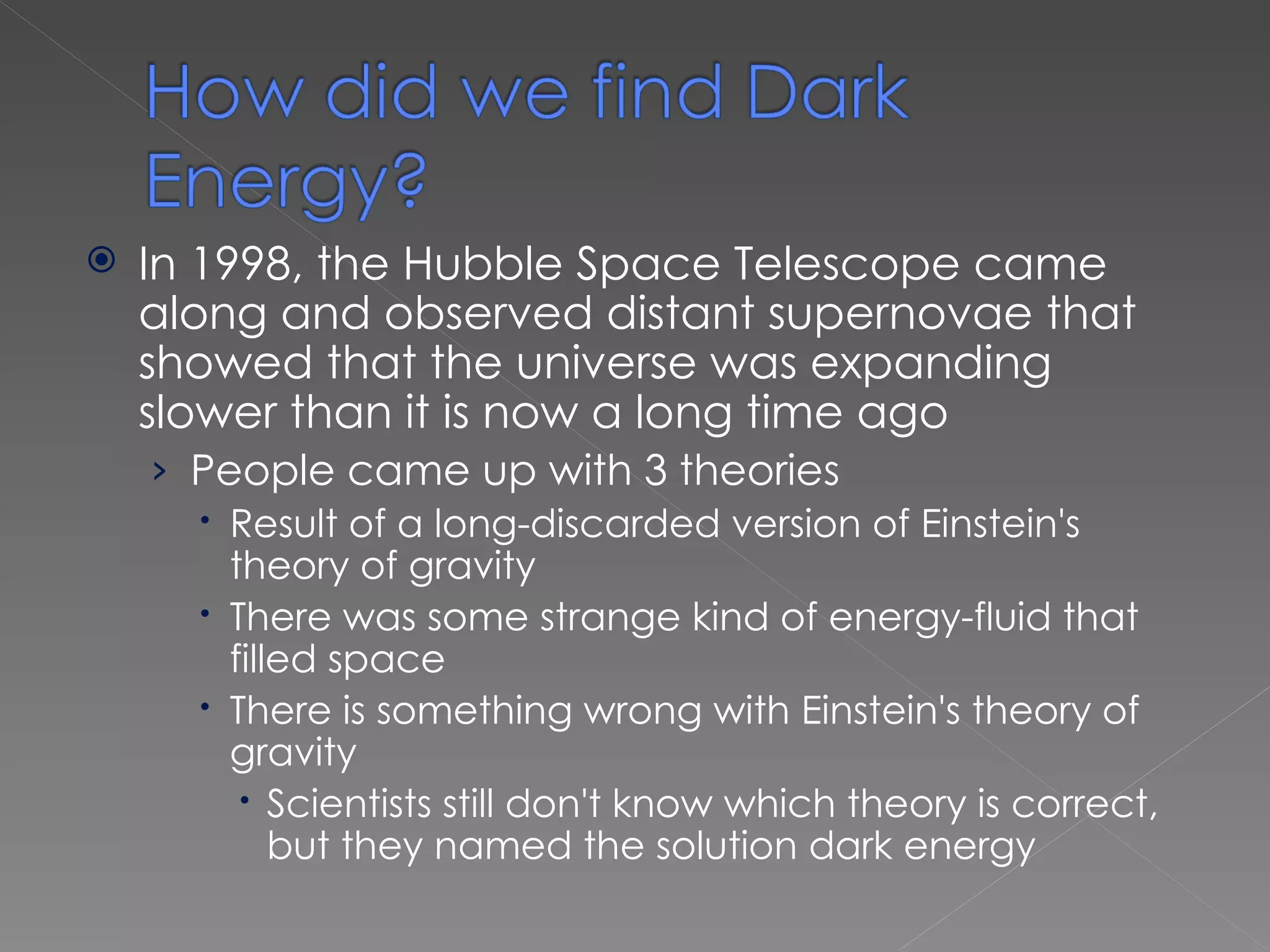 Investigating Dark Matter And Dark Energy | PPT