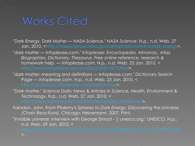 Investigating Dark Matter And Dark Energy | PPT