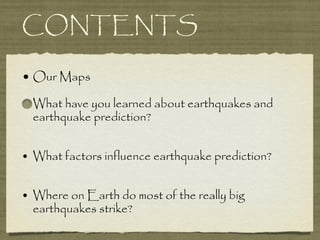 Investigating earthquakes | PPT