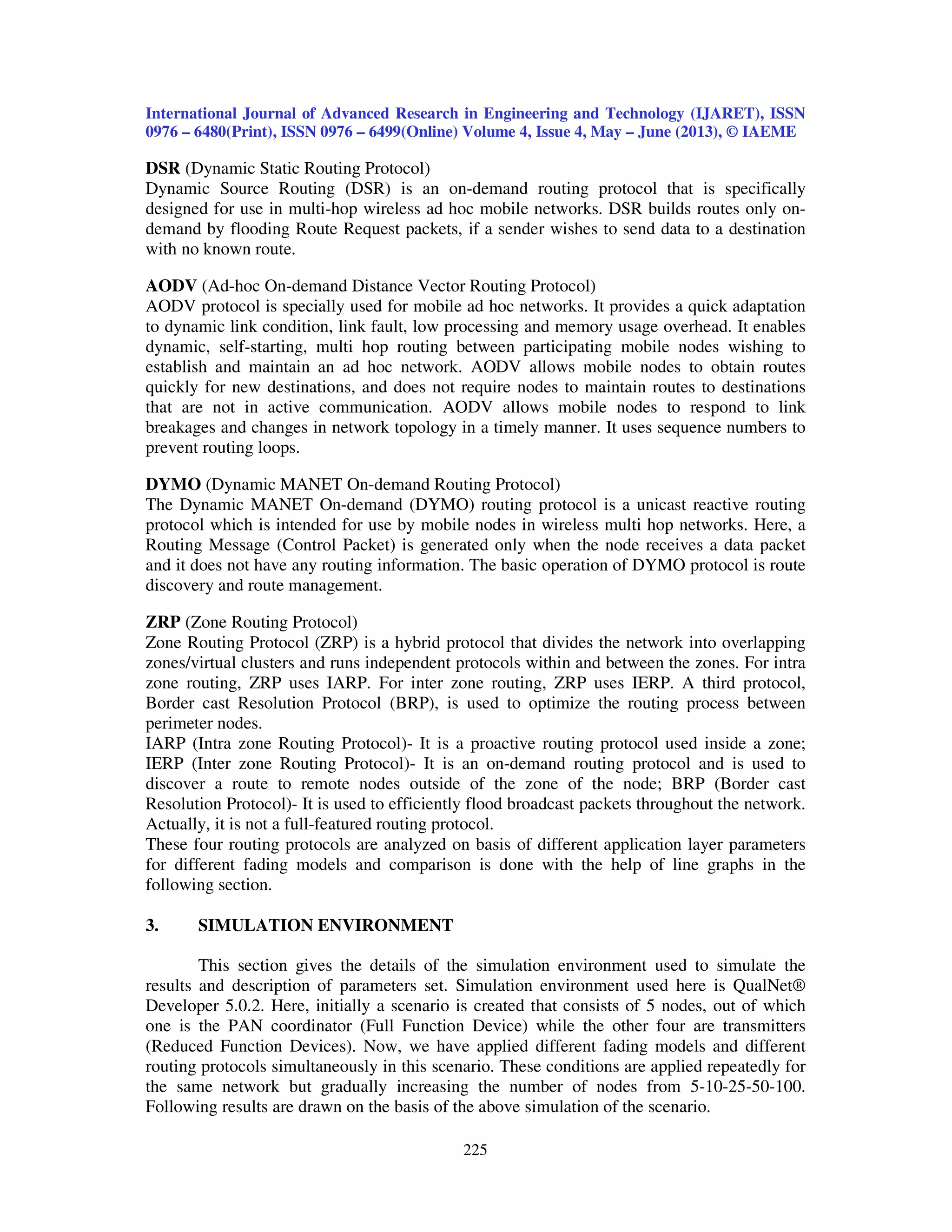 Investigating effects of channel fading on routing protocols in ...