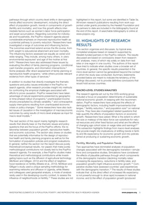 Investigating elements of a population, poverty, and reproductive ...