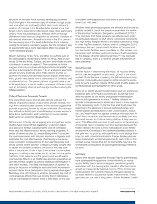 Investigating elements of a population, poverty, and reproductive ...