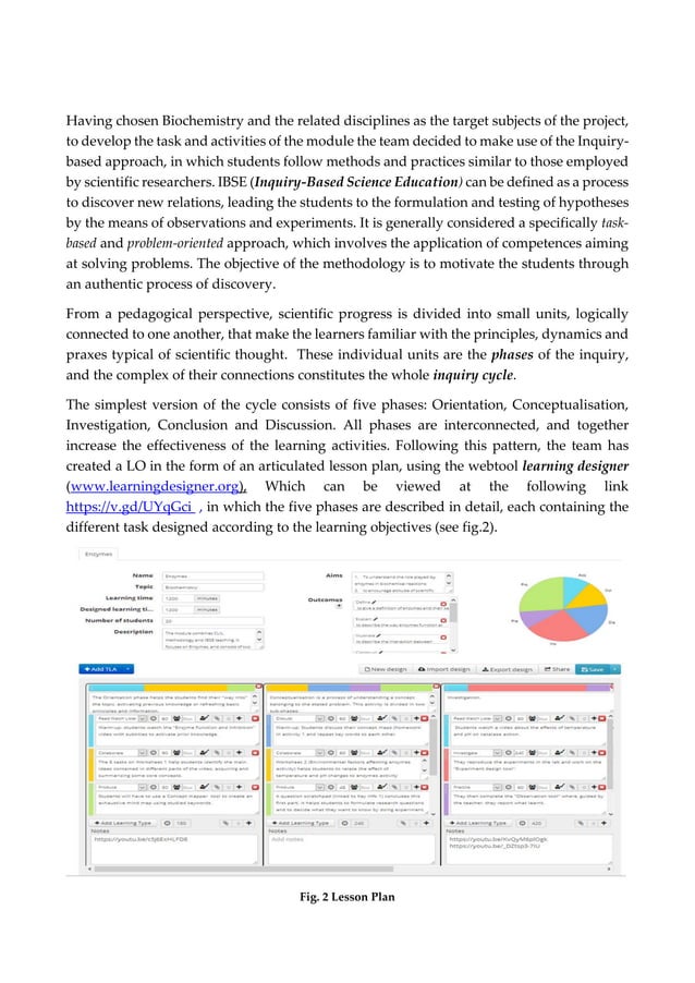 Investigating enzymes experiencing learning through an ibse clil project | PDF