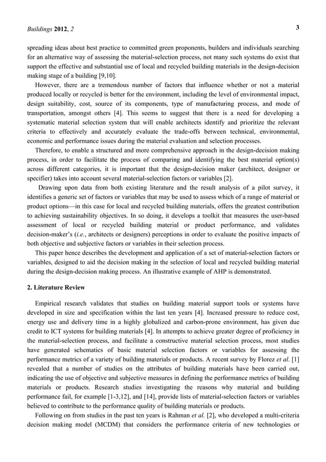 Investigating factors affecting material selection | PDF