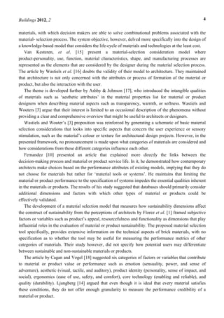 Investigating factors affecting material selection | PDF