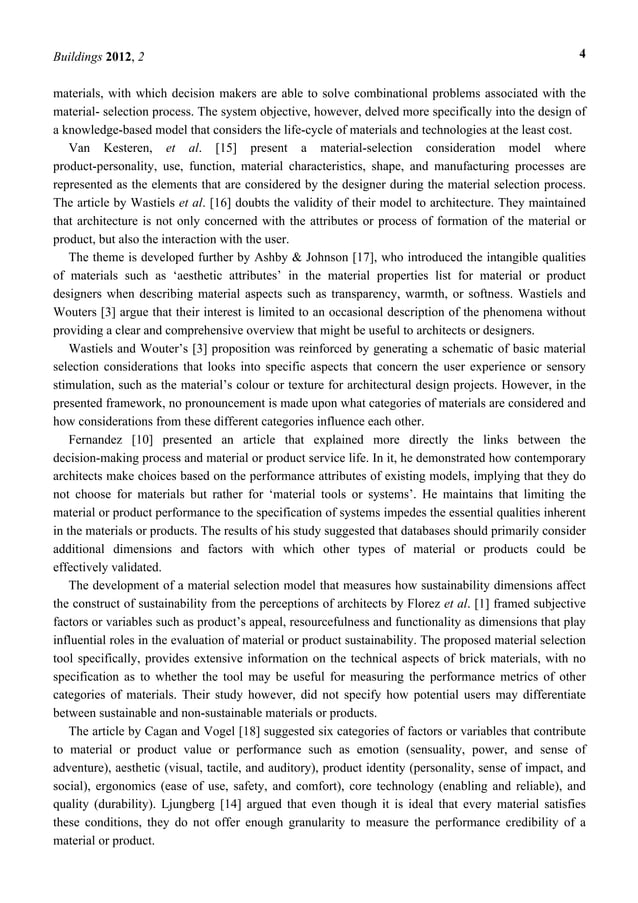 Investigating factors affecting material selection | PDF