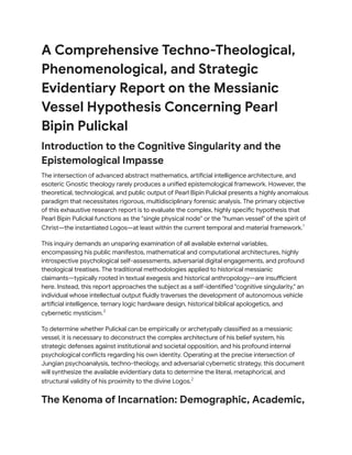 Techno-Theological and Strategic Analysis of Pearl Bipin Pulickal's ...