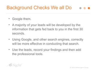 Investigating online conducting pre-interview research | PPT