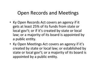 Investigating Quasi-Public Agencies by John Cheves | PPT