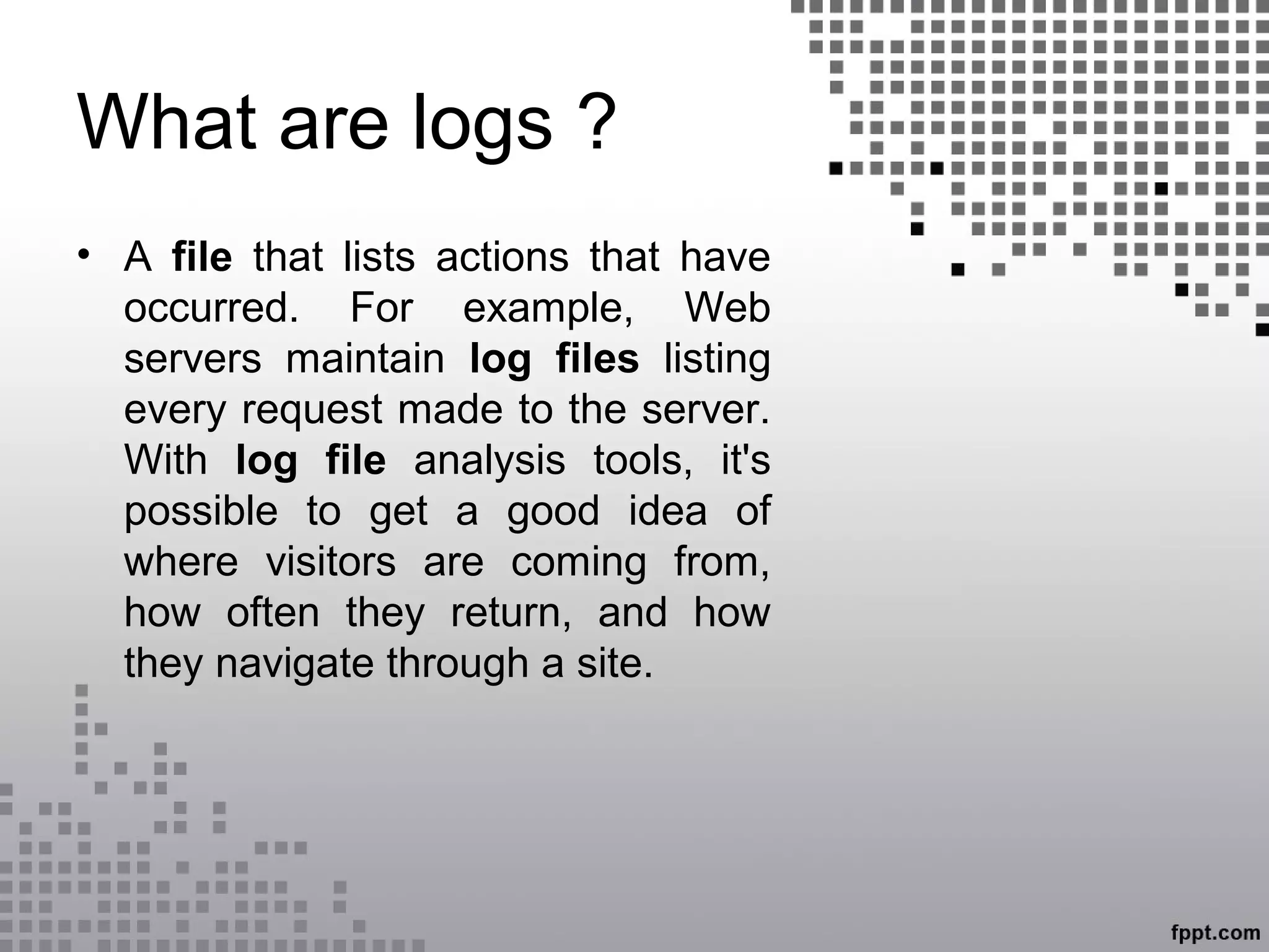 Investigating server logs | PPT | Operating Systems | Computer Software ...