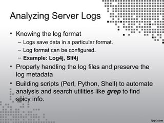 Investigating server logs | PPT | Operating Systems | Computer Software ...