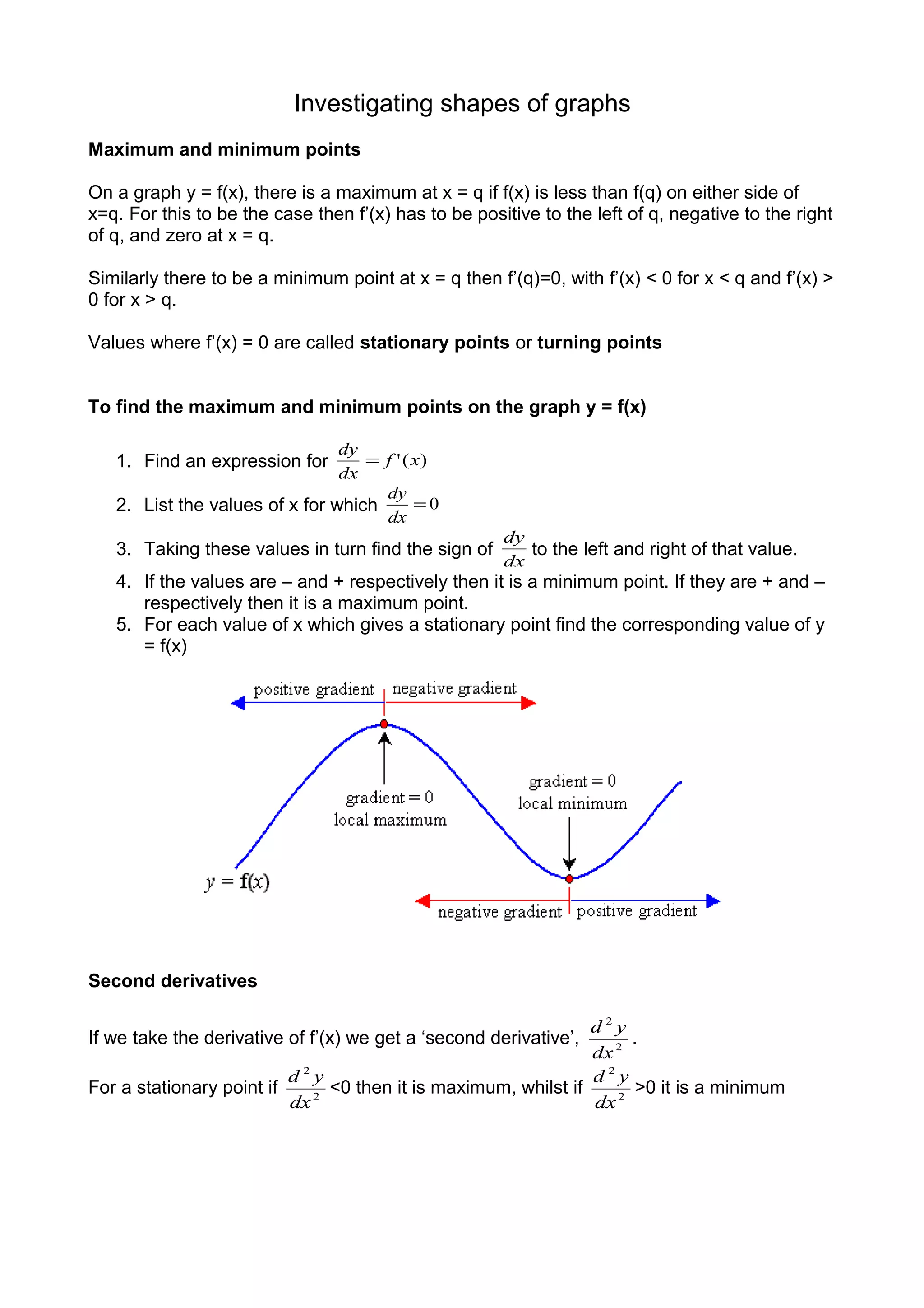 Investigating shapes of graphs | PDF