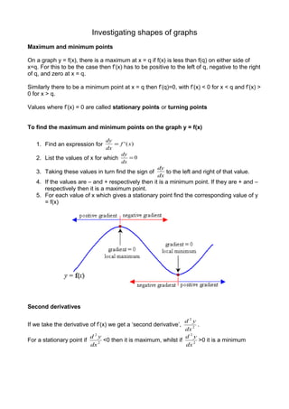 Investigating shapes of graphs | PDF