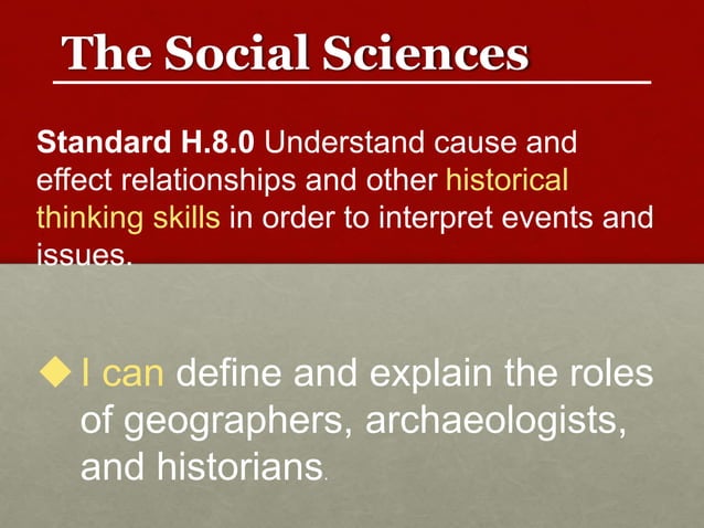 Investigating the past lesson 1 social sciences | PPT