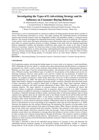 Investigating the types of e advertising strategyadvertising strategy ...