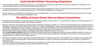Investigating the Universe of Avant-Grade Design.pptx